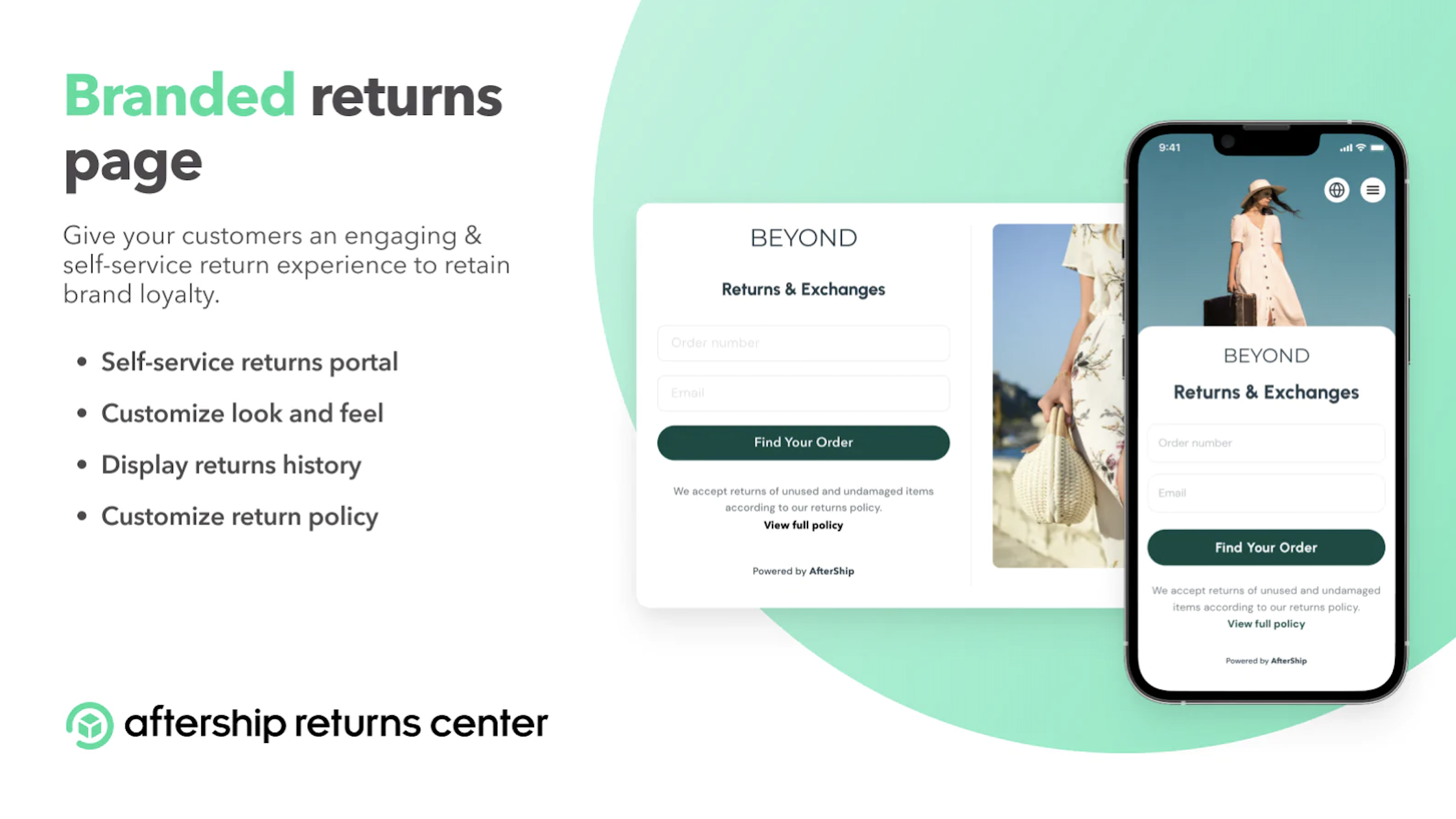 Take care of your shoppers with Gorgias & AfterShip Returns Center
